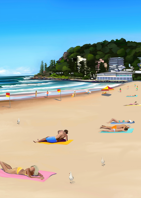 Burleigh - Small Limited Print (10) | Coastal Art – Andy V Taylor Artist